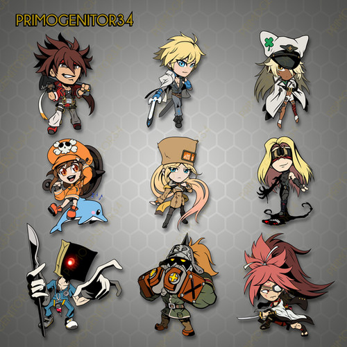 Guilty Gear Chibi Sticker Set | Primogenitor34