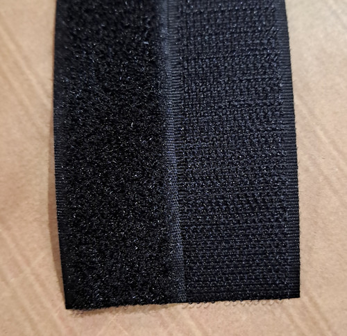 25mm BLACK Velcro hook and loop tape | Kwaint Threads