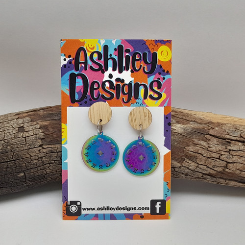 Rainbow Metal Zodiac Signs Dangles | ashlieydesigns