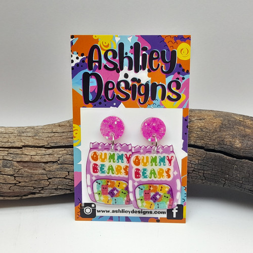 Small Gummy Bear Packet Dangles | ashlieydesigns