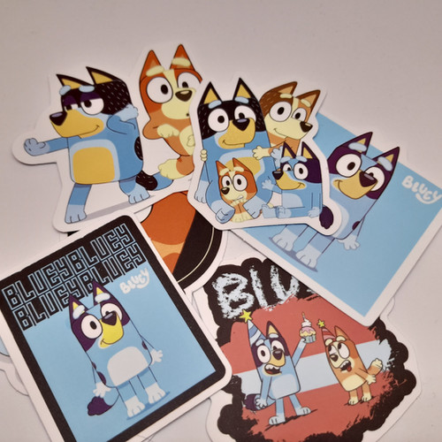 Mixed Bluey Vinyl Sticker Pack | ashlieydesigns