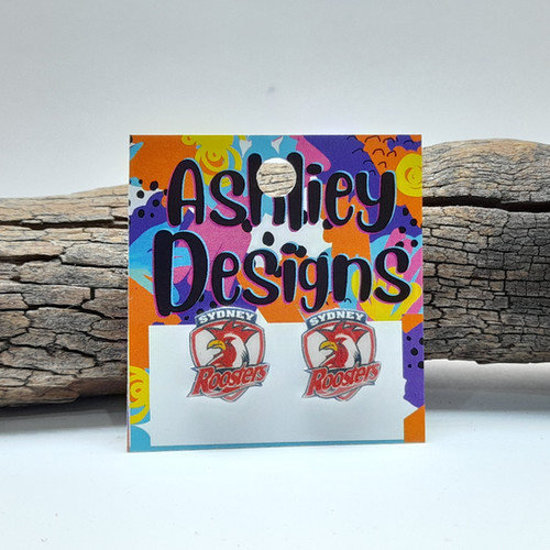 NRL Roosters Studs | ashlieydesigns
