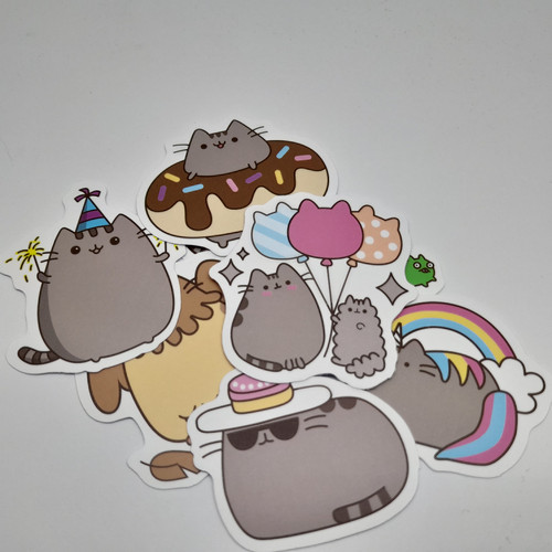Mixed Pusheen Vinyl Sticker Pack | ashlieydesigns