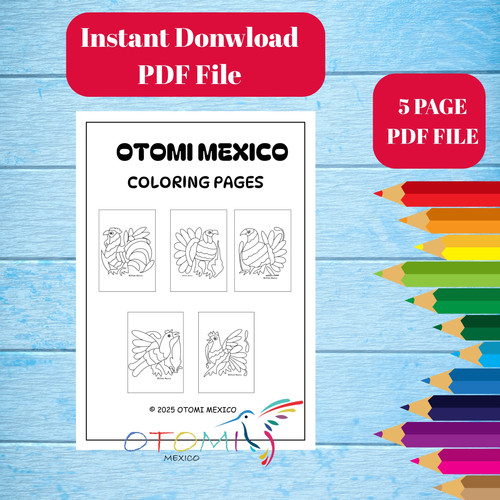 Animal Coloring Page - Otomi México