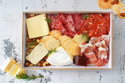 Bill's Farm Bronze Cheese & Meat Platter Box