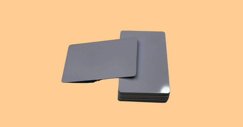 PVC Plain Silver ID Card | NOGTEK
