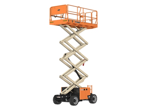 33ft Rough Terrain Diesel Scissor Lift | Page Hire New Site