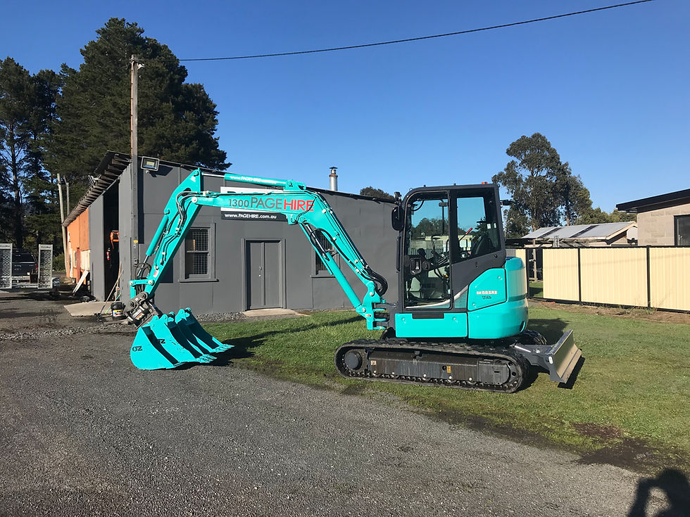 Excavator Hire | Page Hire | Tasmania