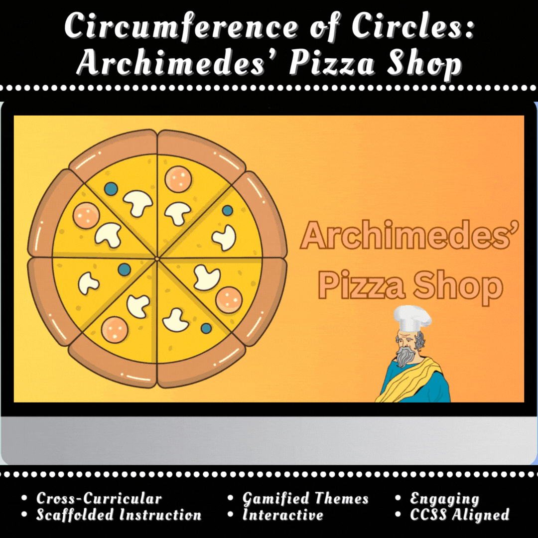 Circumference of Circles: Archimedes' Pizza Shop | Kiki's Curriculum