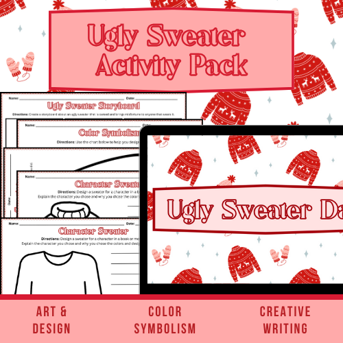 Ugly Sweater Character Analysis & Creative Writing – Holiday Activity ...