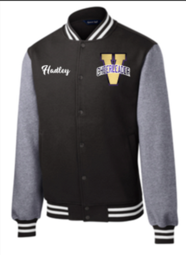 Cheer Fleece Letterman Jacket Unisex | Mysite