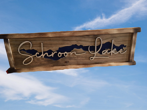 Customizable Carved Lake Sign | Tabula Rasa Designs