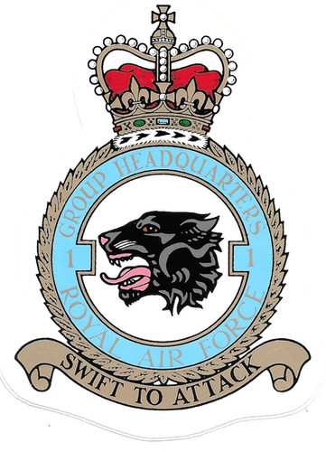 RAF No.1 Group Headquarters Crest Sticker | LancasterAssociation