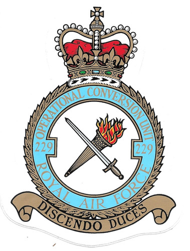 RAF No. 229 Operational Conversion Unit Crest Sticker ...