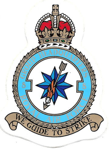 RAF No.8 Group Headquarters Crest Sticker | LancasterAssociation