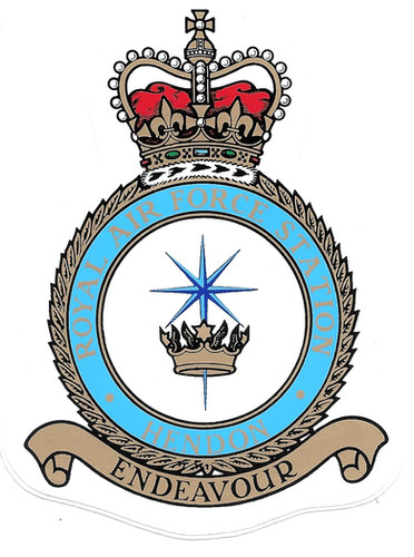 RAF Station Hendon Crest Sticker | LancasterAssociation
