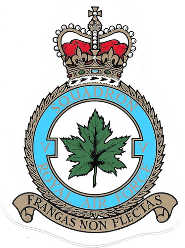 RAF No.5 (V) Squadron Crest Sticker | LancasterAssociation