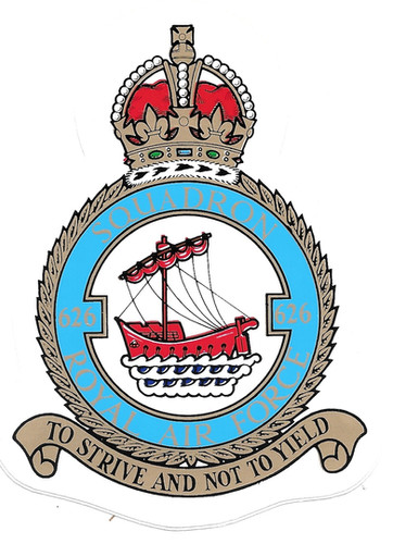 RAF No.626 Squadron Crest Sticker | LancasterAssociation