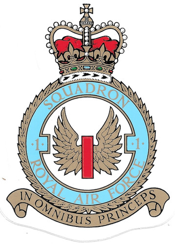 RAF No.1 Squadron Crest Sticker | LancasterAssociation