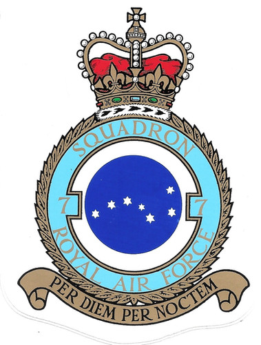 RAF No.7 Squadron Crest Sticker | LancasterAssociation
