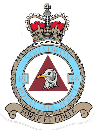 RAF No.48 Squadron Crest Sticker | LancasterAssociation