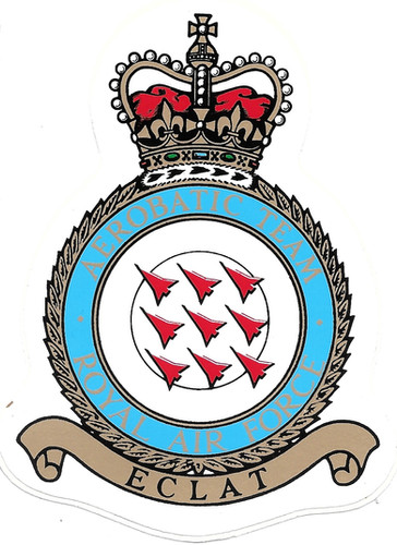 RAF Red Arrows Crest Sticker | LancasterAssociation