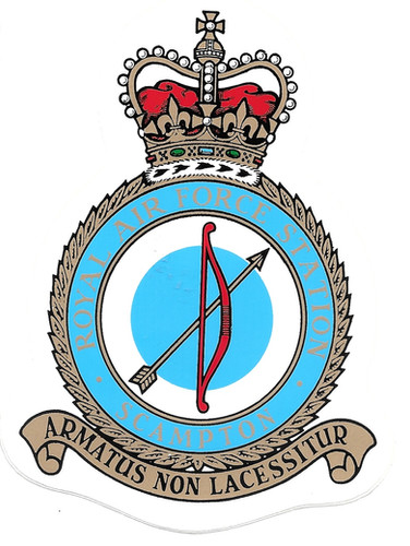 RAF Station Scampton Crest Sticker | LancasterAssociation