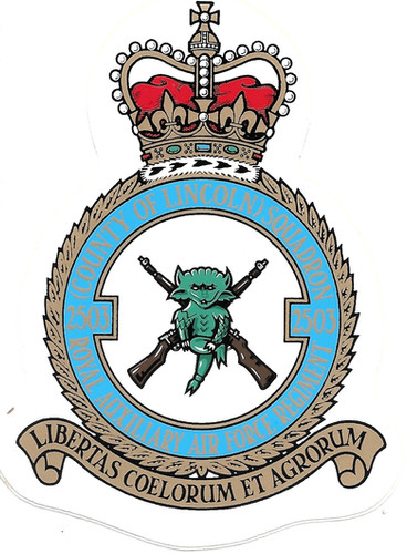 RAF Regiment No.2503 (City if Lincoln) Squadron Crest Sticker ...