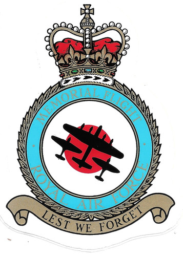 RAF Battle of Britain Memorial Flight Crest Sticker with Queens Crown ...