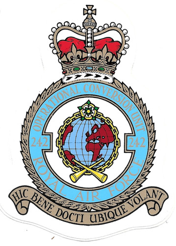 RAF No. 242 Operational Conversion Unit Crest Sticker ...