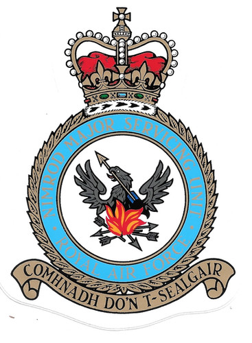 RAF Nimrod Major Servicing Unit Crest Sticker | LancasterAssociation