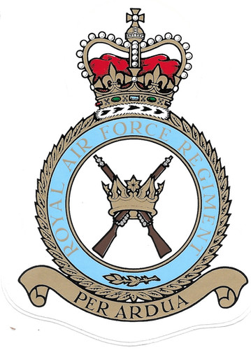 RAF Regiment Crest Sticker | LancasterAssociation