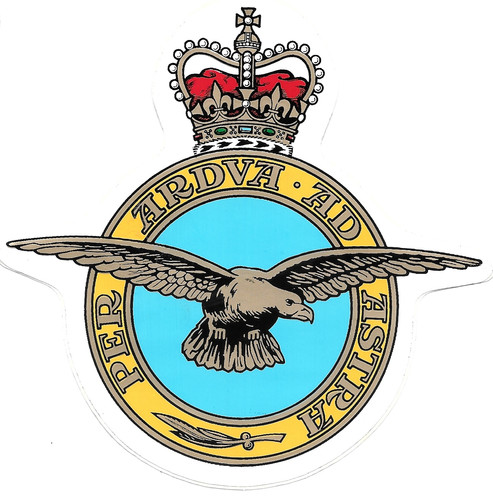 Royal Air Force Crest Sticker | LancasterAssociation