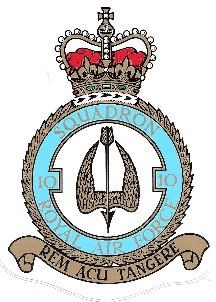 RAF No.10 Squadron Crest Sticker | LancasterAssociation