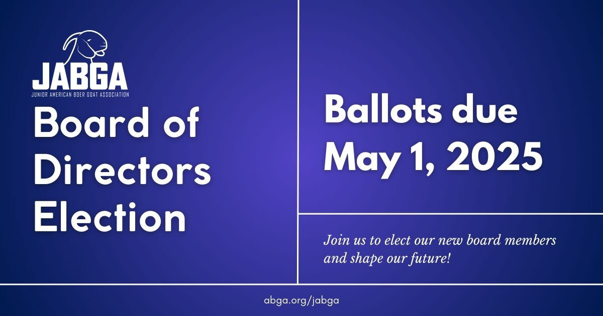 JABGA Board Elections: Ballots Due by May 1, 2025