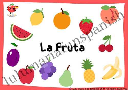 The Fruits - La Fruta - Flashcards | Mysite 1