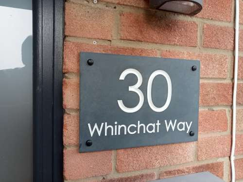 A4 approx 30cm x 21cm Slate Sign | Cad4designs