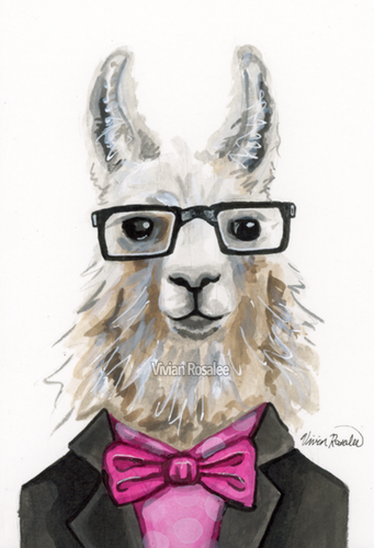 Dapper Farm Animals (Greeting Cards) | Vivian Rosalee