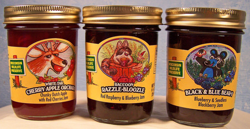 Wisconsin Wildlife Preserves 3-Jar Pack | slacks-jelly-farm