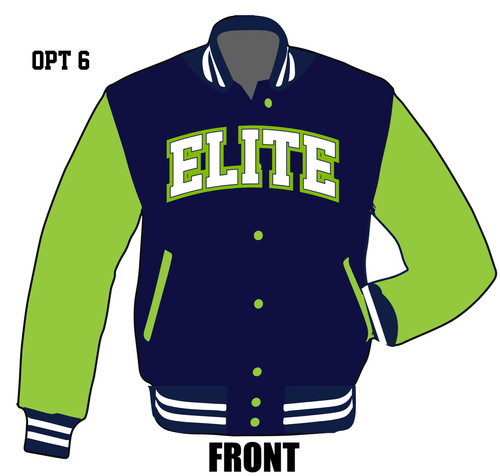 Letterman Jacket (Blue/Green Sleeves) | Florida Elite