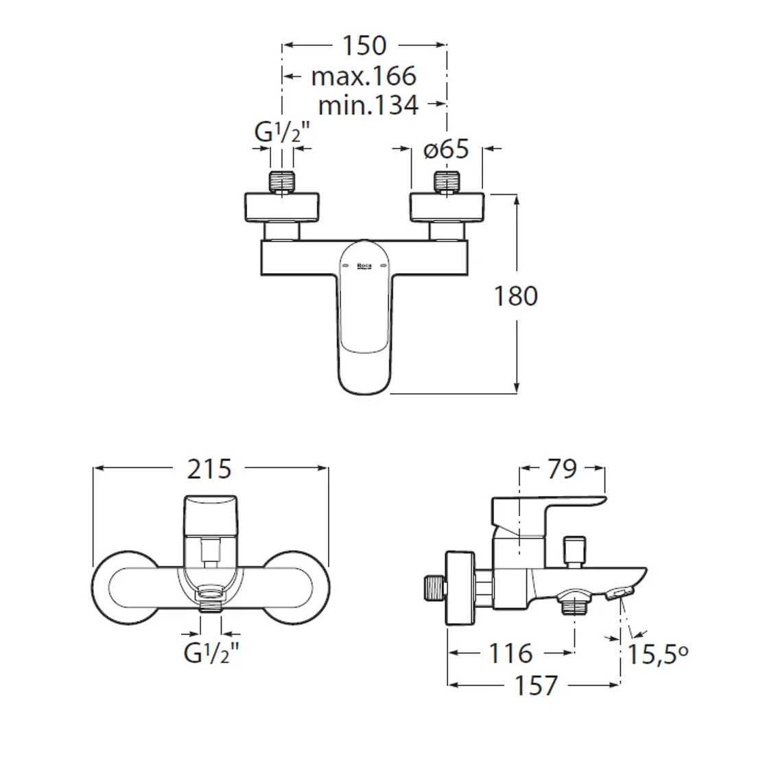 Roca A5A026EC00 浴缸龍頭 | My Site