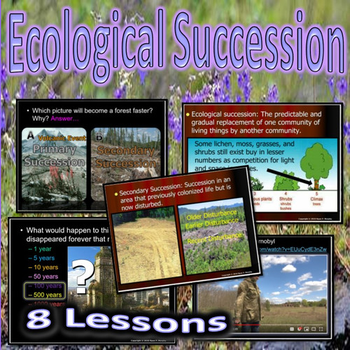 Change Topics Unit Part 6: Ecological Succession Lesson Bundle | www ...