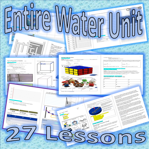 Water Molecule Unit Parts 1-3, Water on Earth, Volume and Density, Properties | www.slidespark.net
