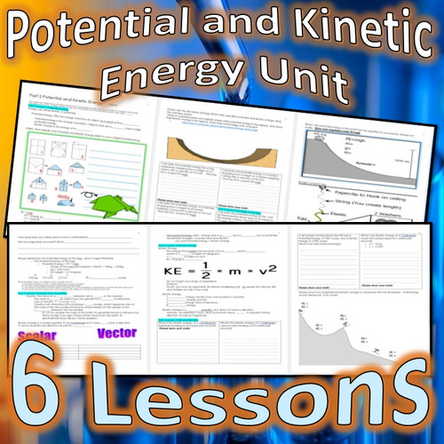 Laws of Motion Unit Part 2: Potential and Kinetic Energy | www ...
