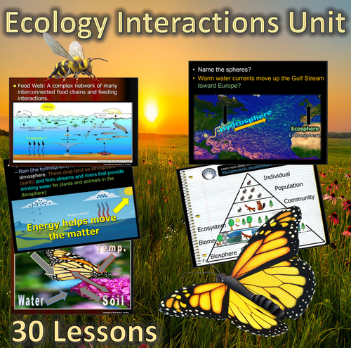 Ecology Interactions Unit Download | www.slidespark.net