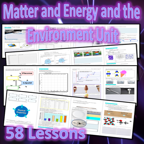Matter, Energy, and the Environment Unit | www.slidespark.net
