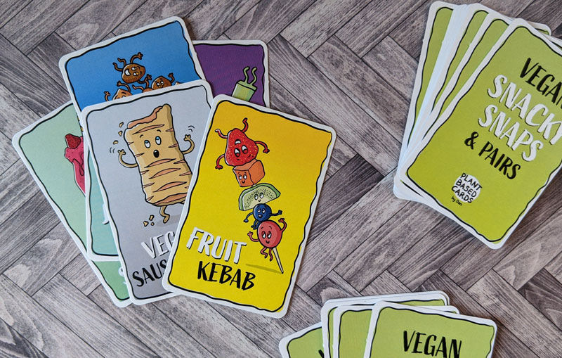 Vegan Snap Cards | Fun Food Card Games |Plant Based Cards