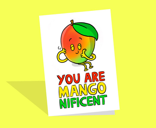 Mango Birthday Card | You're Magnificent | Plant based cards