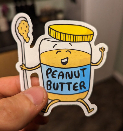 Peanut butter sticker | Plant based cards