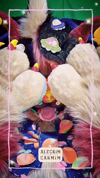 ⭐ Saturn – Cosmic Puppy Mini Partial Fursuit (Ready to Ship + Free ...